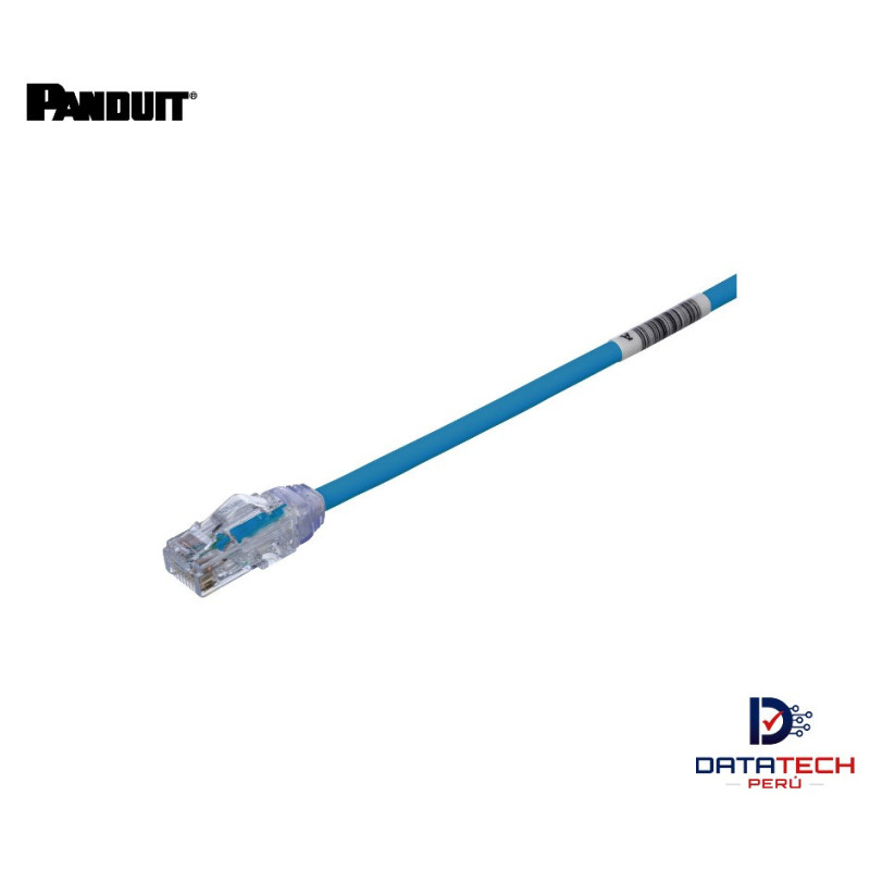 Patch cord U/UTP RJ45 LSZH cat 6A de 1m 28awg Color Azul UTP28X1MBU Panduit