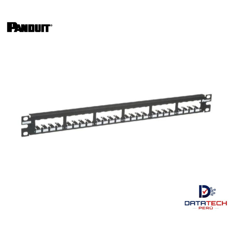Patch panel de 24 puertos modular blindado vacío CP24BLY Panduit Pannet