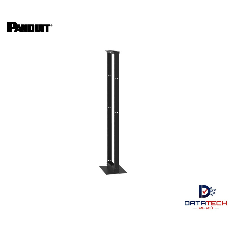 Rack para piso de 2 parantes 45RU Riel en E rosc. 12-24 Aluminio Negro ...