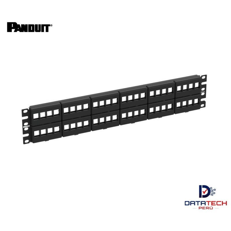 Patch panel de 48 puertos modular PVC vacío NKFP48Y Panduit Netkey