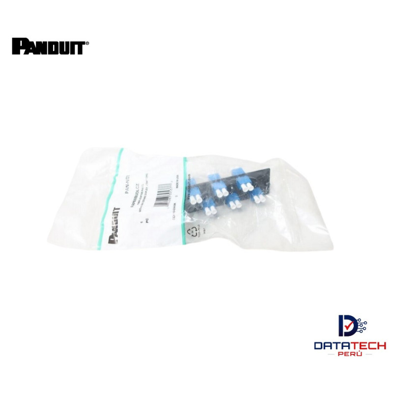 Panel modular de 6 acopladores monomodo OS1/OS2 LC-LC Dúplex color Azul ...