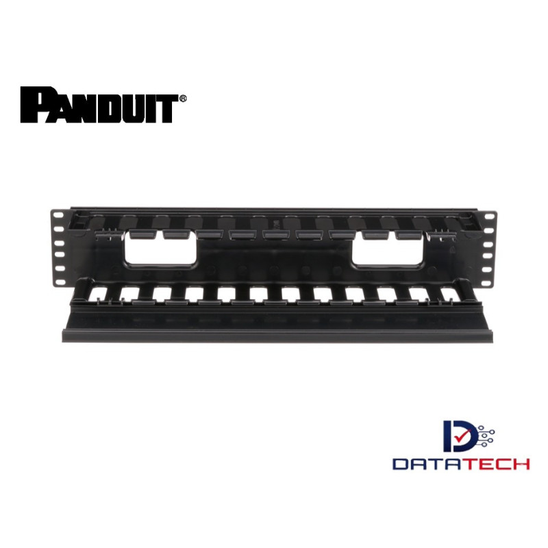 Ordenador horizontal frontal de 2RU PVC ABS color Negro WMPF1E Panduit