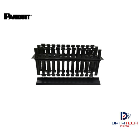 Ordenador horizontal frontal/Posterior de 2RU PVC ABS color Negro ...