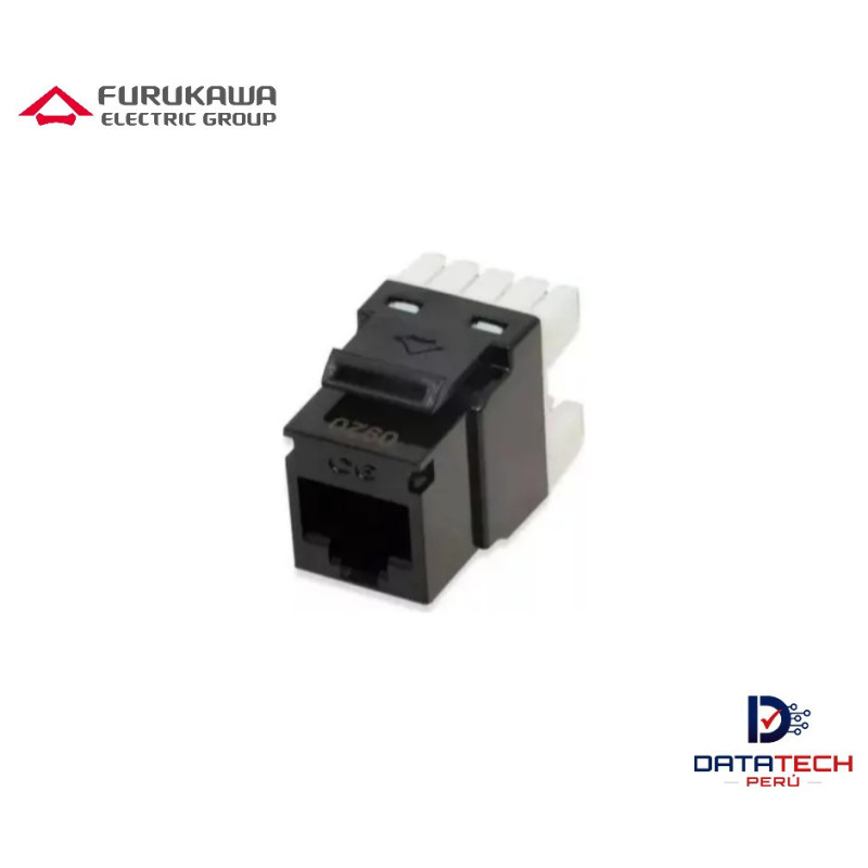Jack modular RJ45 categoría 6 Color Negro FURUKAWA 35030623