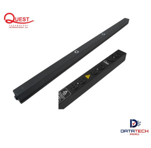 Multitoma vertical 16 tomas grado industrial con llave térmica color ...