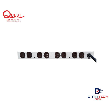 Multitoma horizontal eléctrica de 10 tomas NEMA5-15R, 125V/250V-15A ...