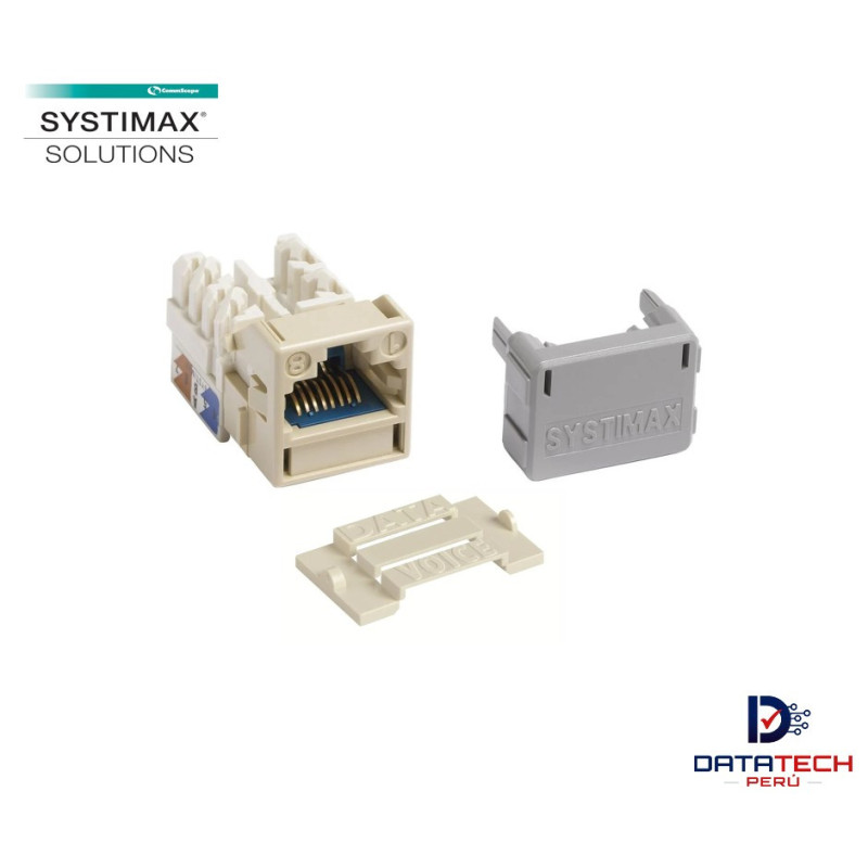 Jack modular RJ45 categoría 6A color Marfil SYSTIMAX 760092411