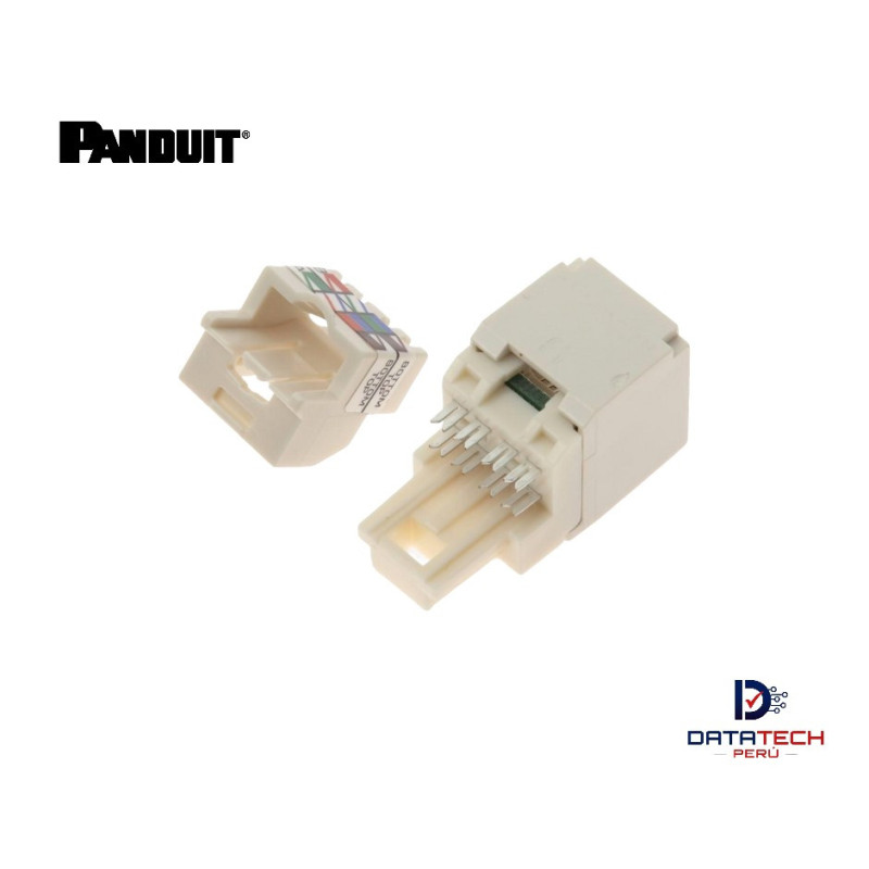 Jack modular RJ45 Mini-Com cat 6 color Blanco CJ688TPIW Panduit Pannet