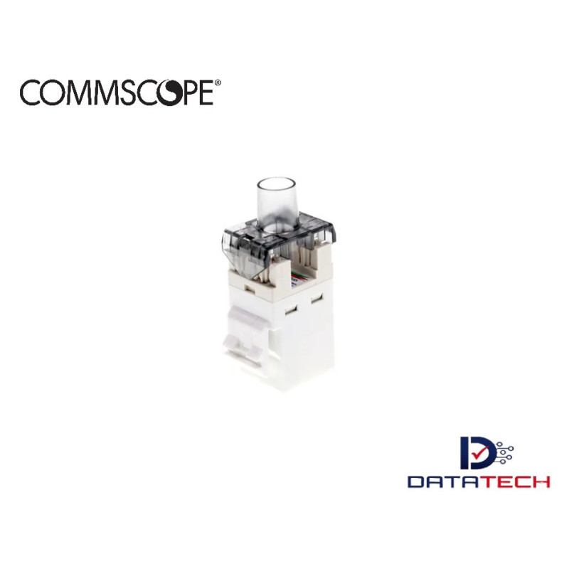 Jack modular RJ45 categoría 6 SL color Blanco 1375055-3 Commscope