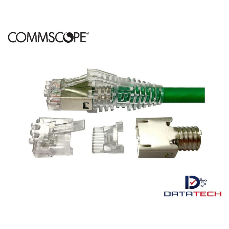 Conector RJ45 categoría 6A apantallado de 3 piezas armable 2111984-2 ...