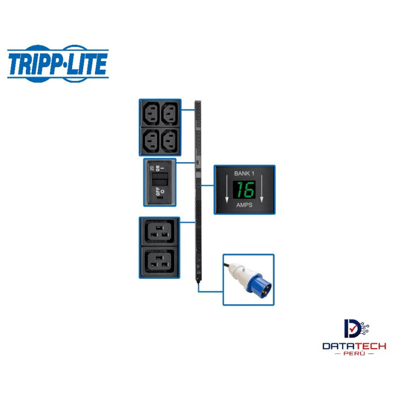 PDU 7.4kW Monofásico Metered 32AMP 50/60Hrz TRIPP LITE PDUMV32HV