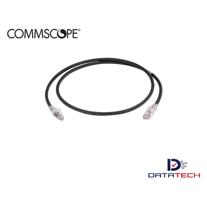 Patch cord F/UTP RJ45 LSZH cat 6A de 1m Color Negro NPC6ASZDB-BK001M Commscope