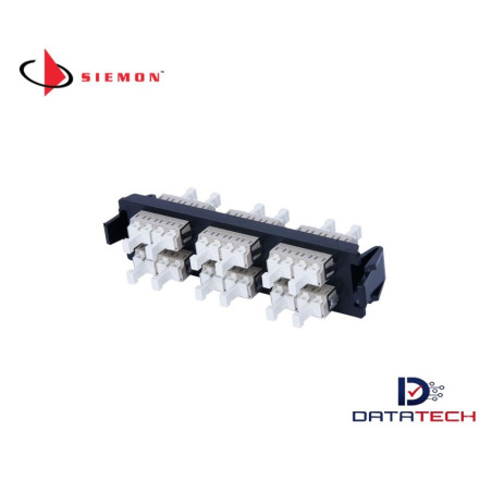 RIC-F-LC24-01C | Panel FO MM C/12 Acopladores LC Duplex-Siemon