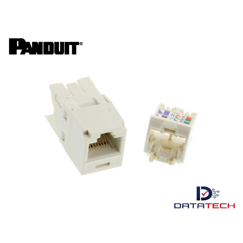 Jack modular RJ45 Mini-Com cat 6 color Blanco CJ688TGWH Panduit Pannet