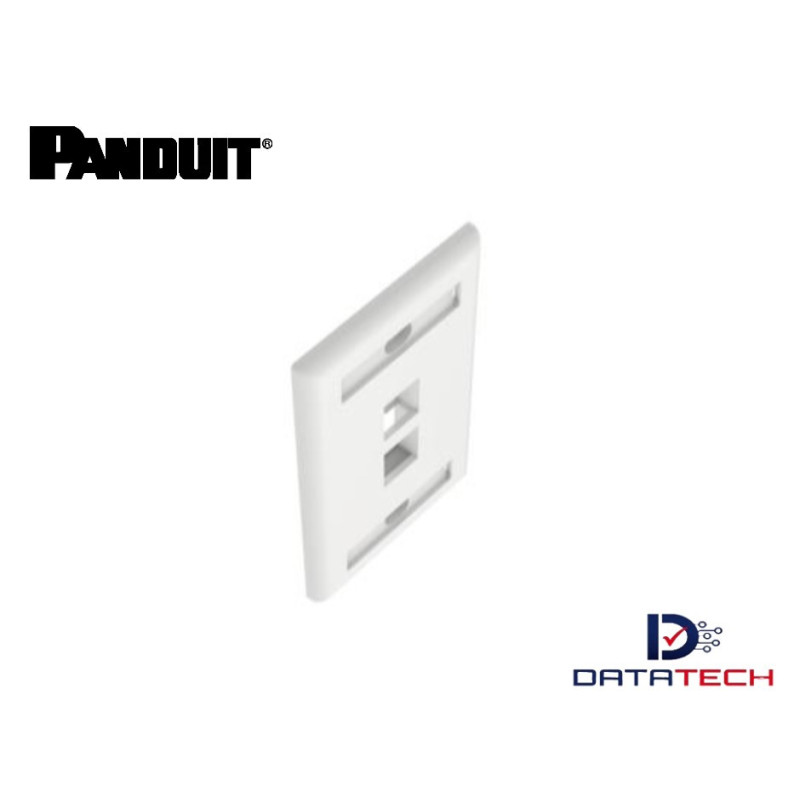 Face plate de 2 puertos Iconeable blanco NK2FIWY Panduit Netkey