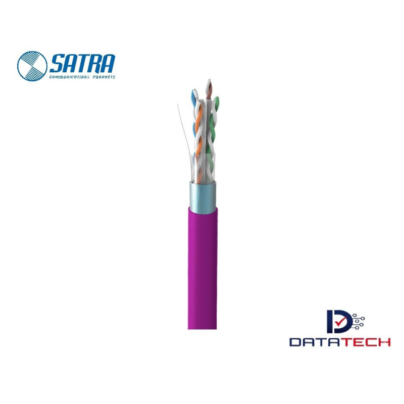 0213062124 | Cable de red F/UTP LSFRZH Cat 6A color Violeta 23 AWG-Satra