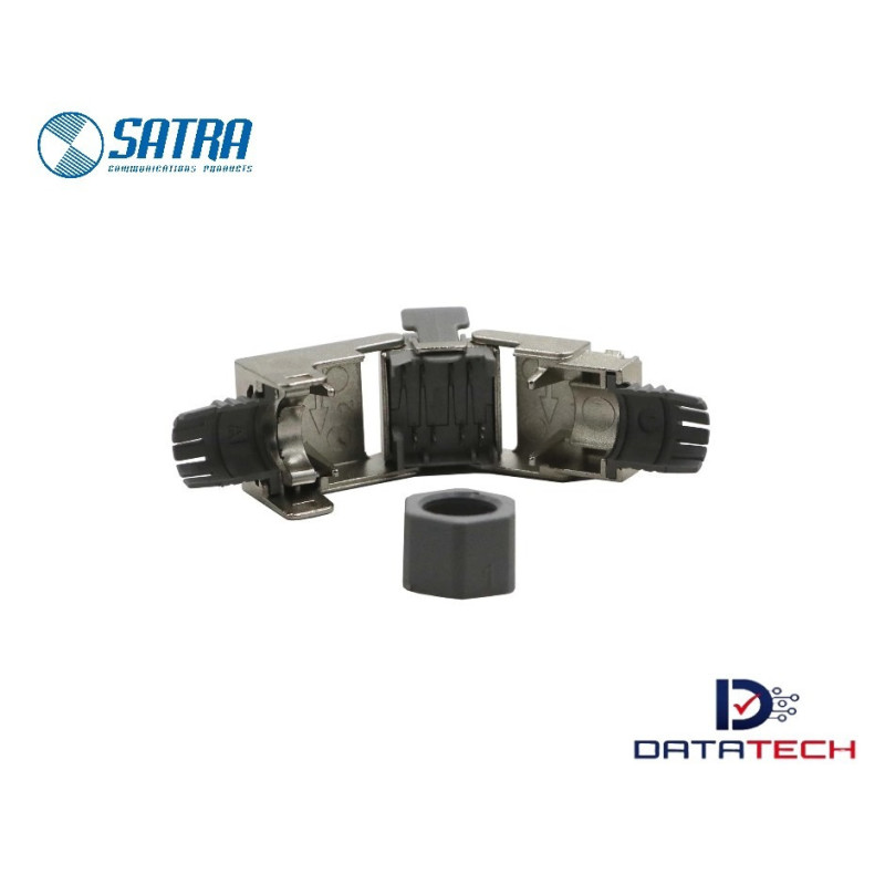 103040001 | Conector modular MPTL Plug 6A Rj-45 Blindado-Satra