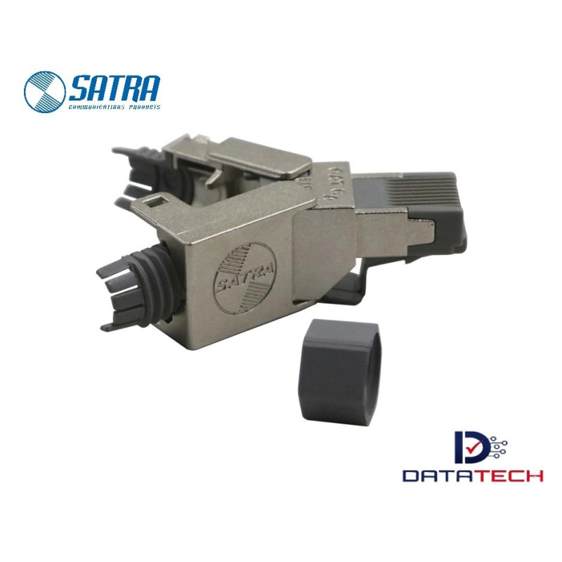 103040001 | Conector modular MPTL Plug 6A Rj-45 Blindado-Satra